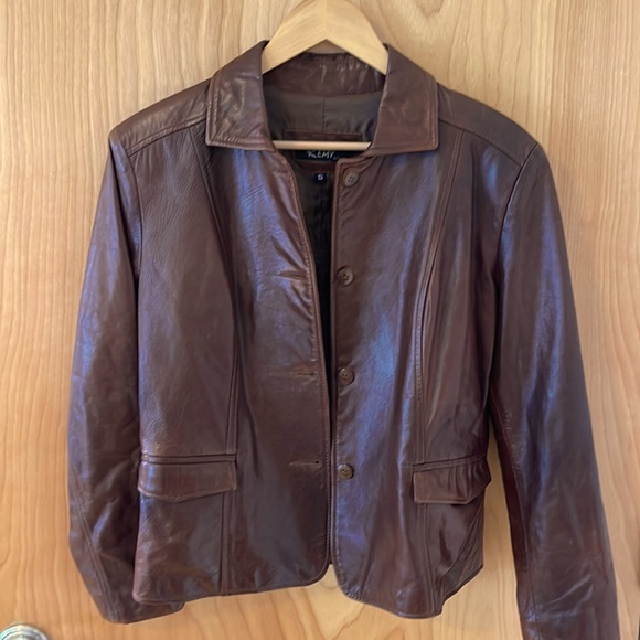 Remy Leather | Jackets & Coats | Remy Vintage Style Brown Leather ...
